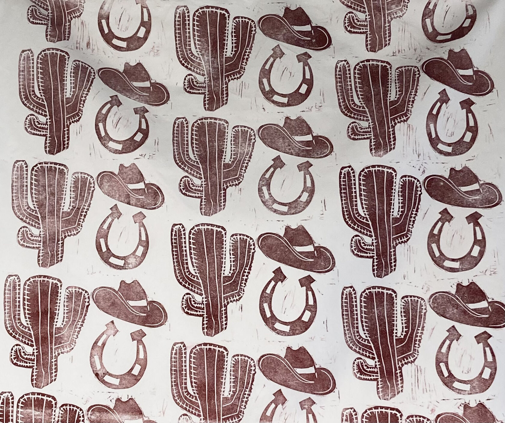 Lino: Half Drop Repeat Pattern on Fabric | Dundee Contemporary Arts