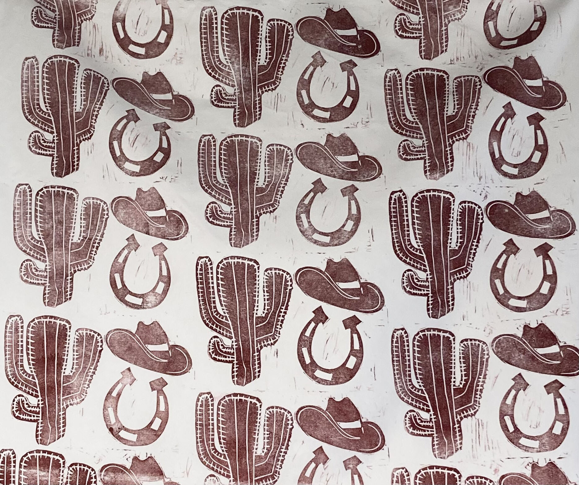 Lino: Half Drop Repeat Pattern on Fabric | Dundee Contemporary Arts